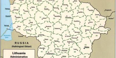 Litva mapa - Mapy Litva (Severní Evropa - Evropa)